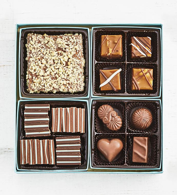 V Chocolate Sampler Gift Box | SimplyChocolate.com