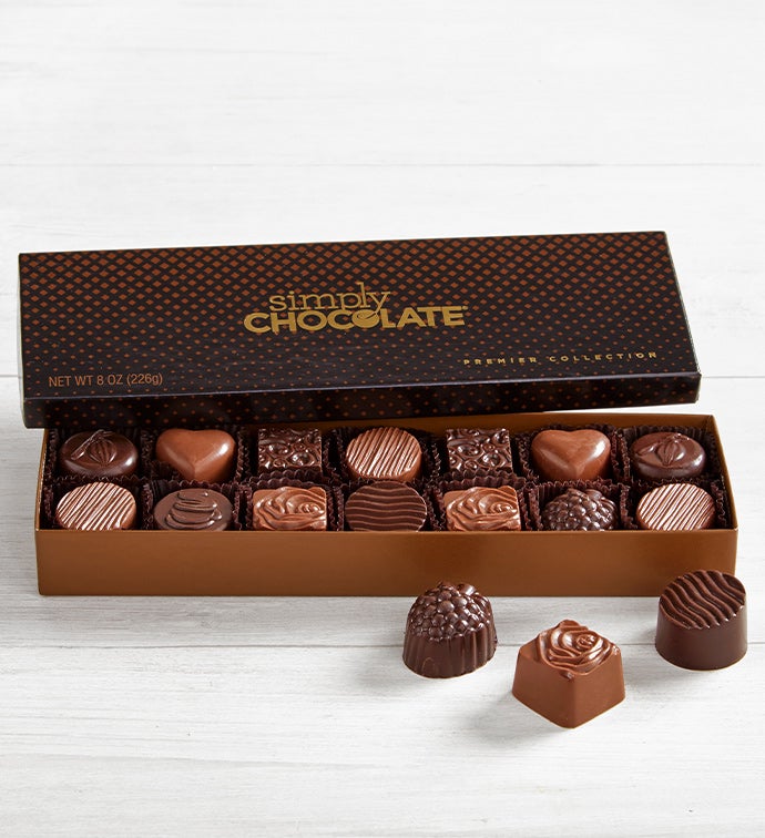 Simply Chocolate Premier Collection 14pc | SimplyChocolate.com