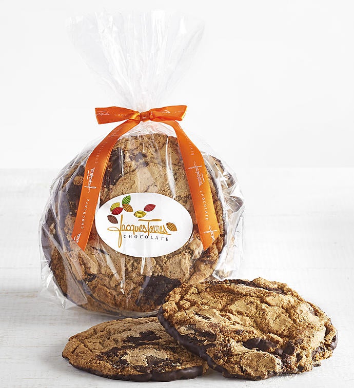 Jacques Torres Giant Chocolate Bottom Cookies | SimplyChocolate.com