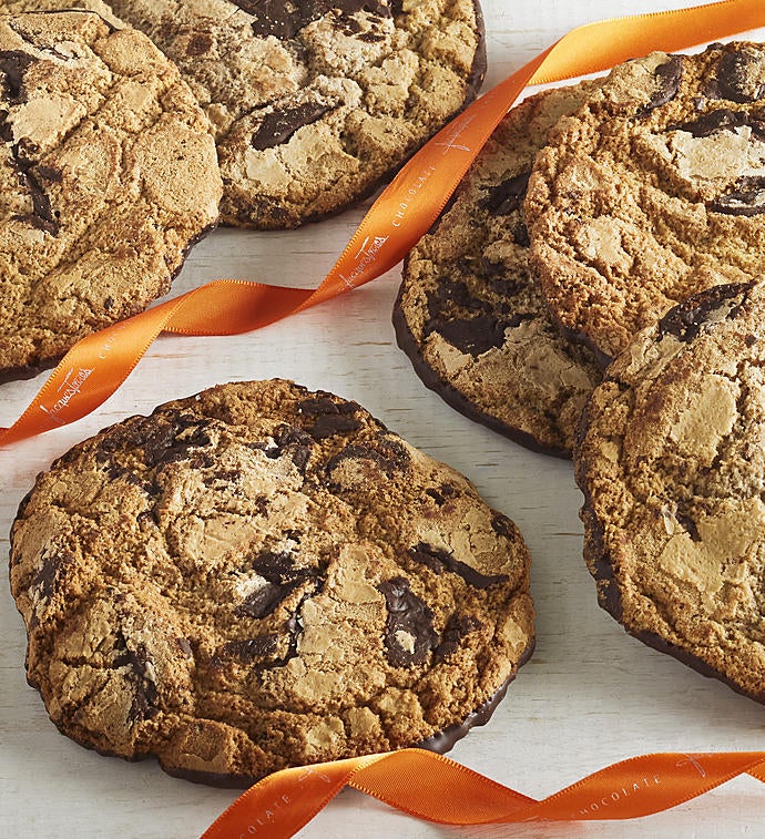Jacques Torres Giant Chocolate Bottom Cookies | SimplyChocolate.com