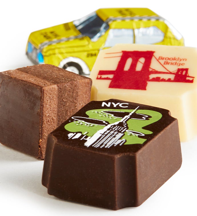 Li-Lac Chocolates 8-piece NYC Chocolate Box | SimplyChocolate.com